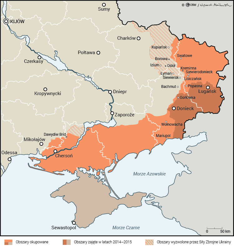Dalsze postępy wojsk ukraińskich. 223. dzień wojny