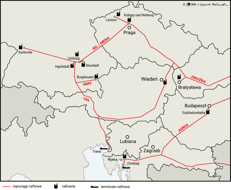 Czechy niezależne od rosyjskiej ropy